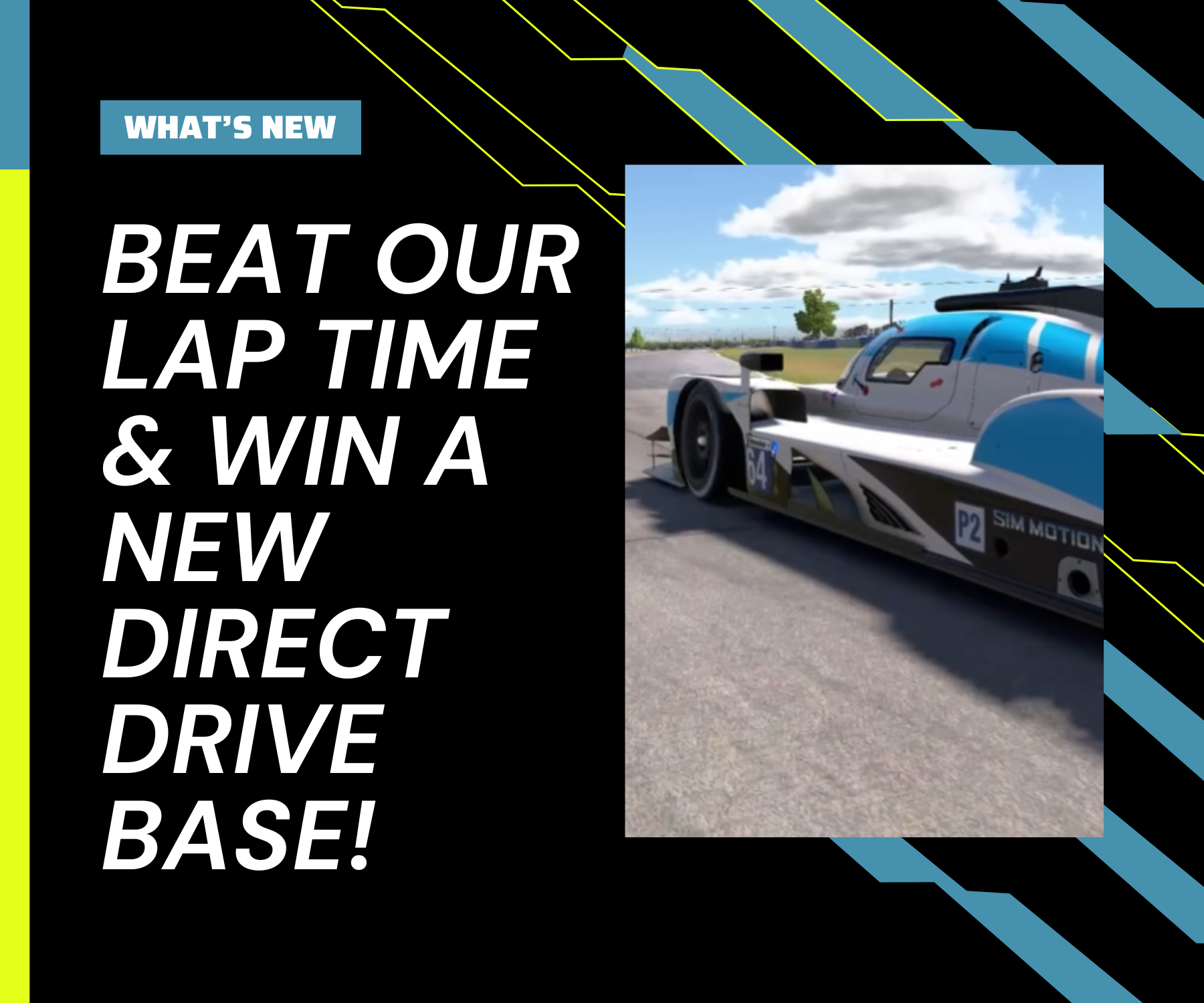 Beat Our Lap Time & Win a $599 VNM Direct Drive Premier! – Sim Motion