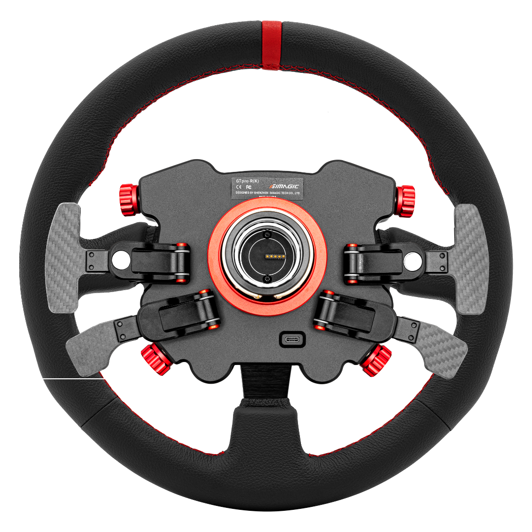 Simagic GT Pro Hub(K) with Round Leather – Sim Motion